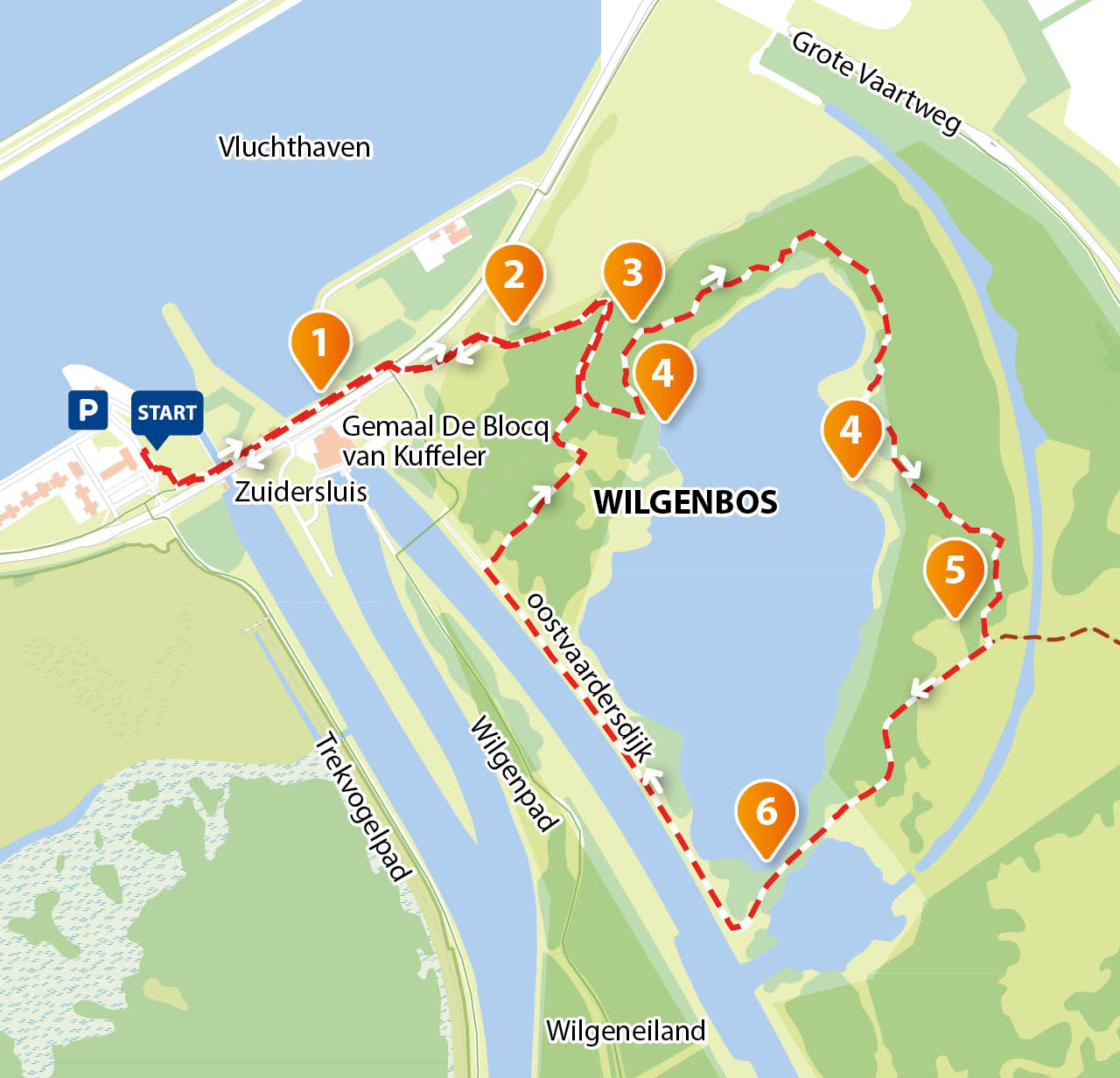 Oerbosroute Wilgenbos - Het Flevo-landschap